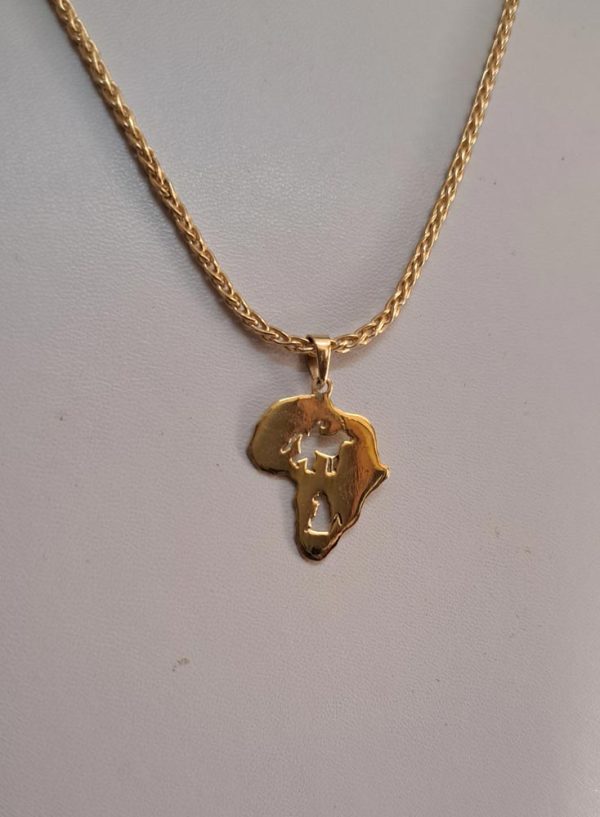 9 ct Yellow Gold Africa pendant – Cariaans Juwele/Juwelry